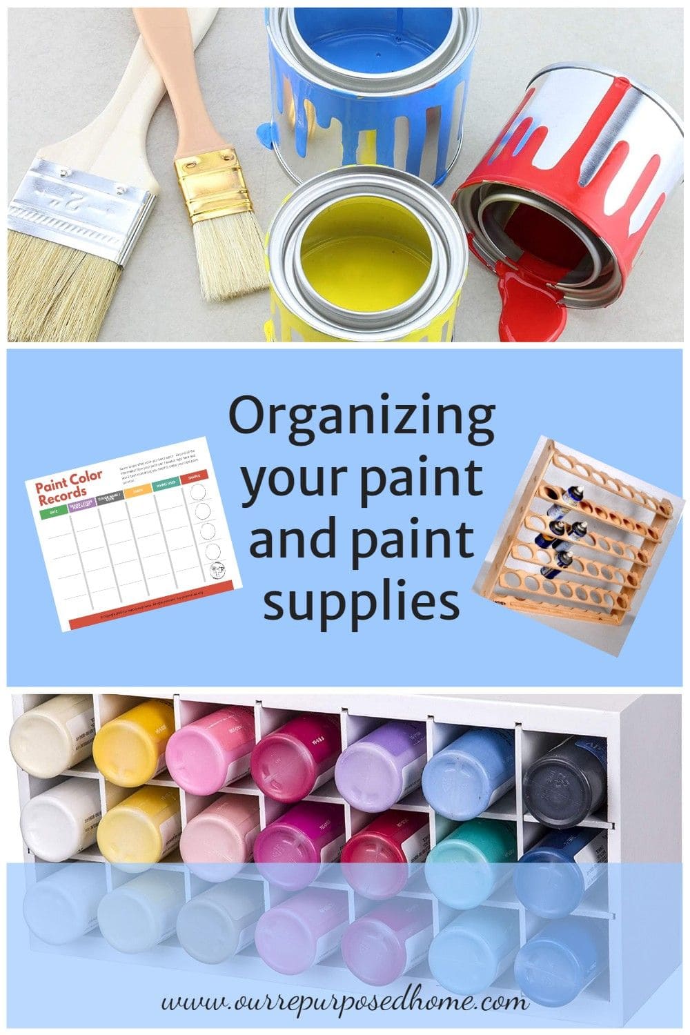 How to Organize, Store, and Dispose of Paint - Our Re-purposed Home