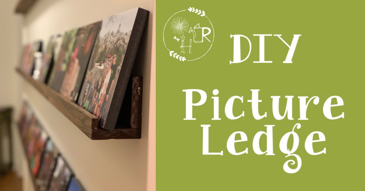 How to make a DIY picture ledge - Our Re-purposed Home