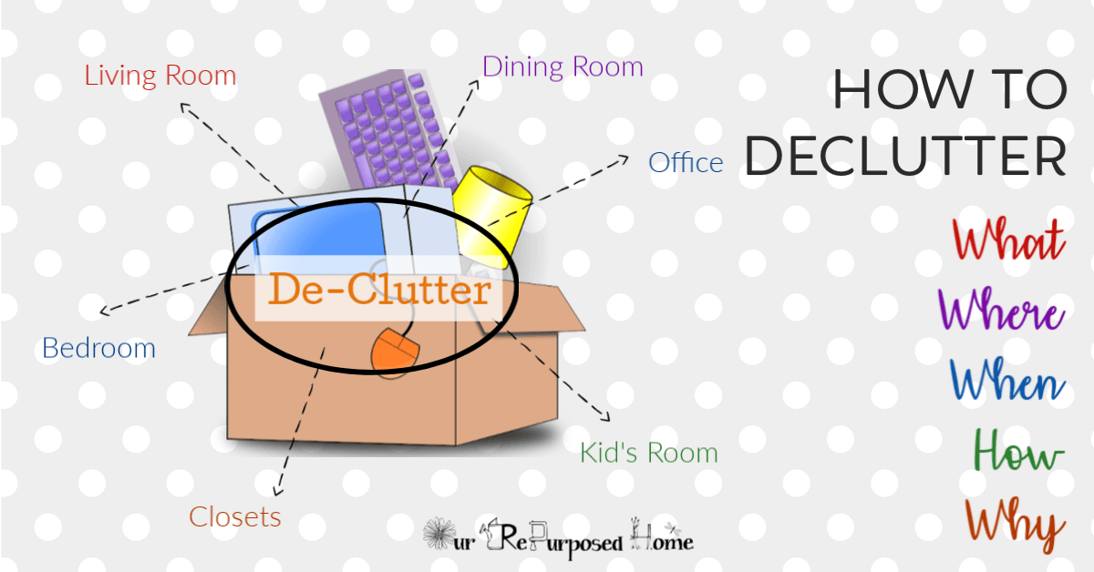 How to declutter...what, where, when, how and why - Our Re-purposed Home