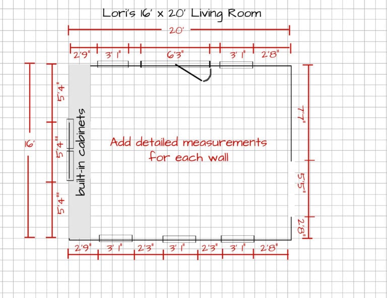 How to draw a floor plan to scale - Our Re-purposed Home