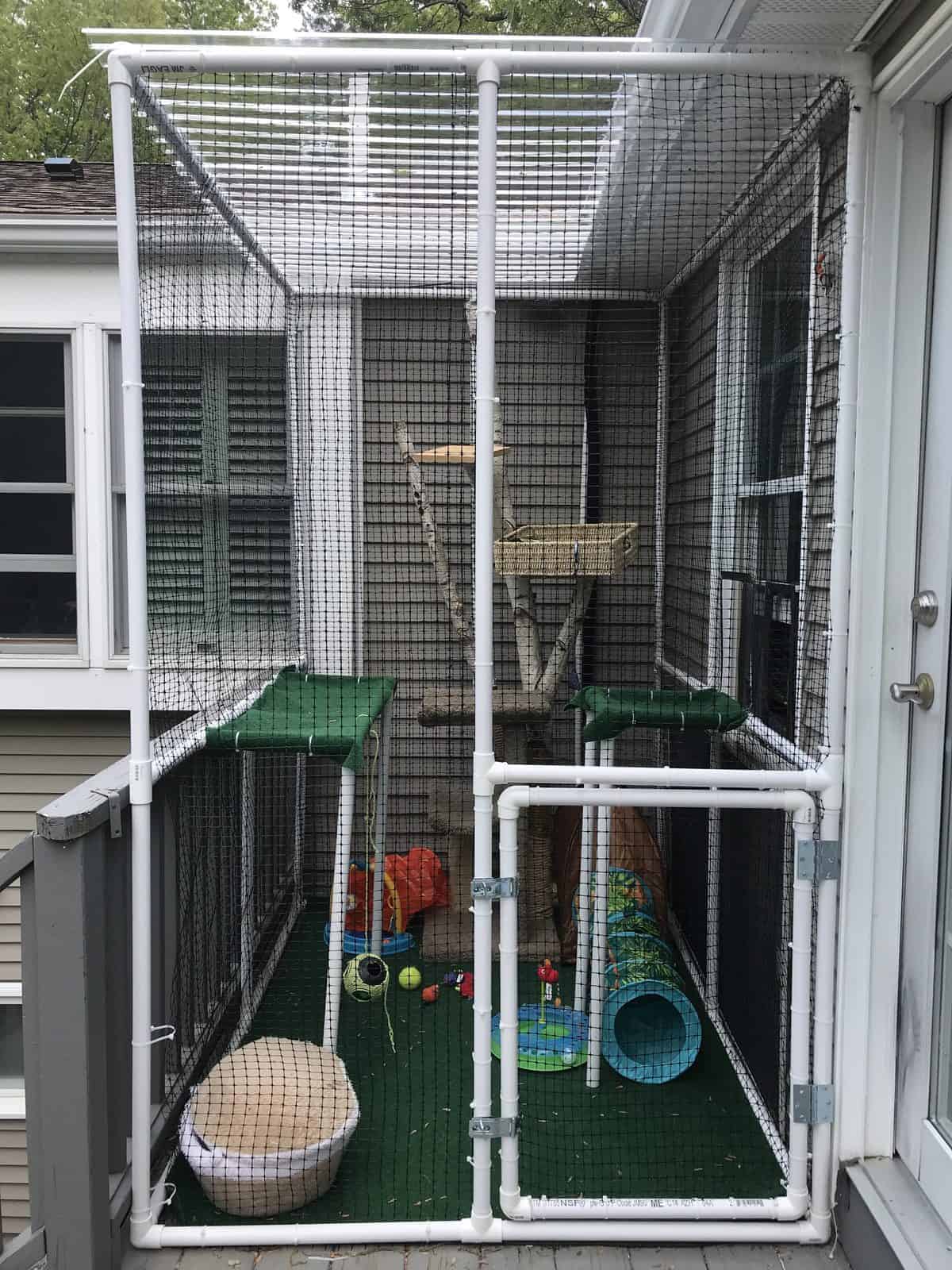 How to build a Catio with PVC pipes - Our Re-purposed Home